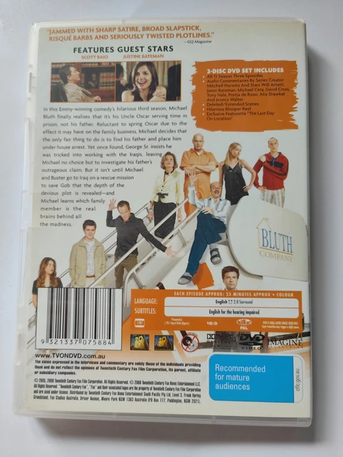 ARRESTED DEVELOPMENT SEASON 3 (DVD, 2005) tv series comedy drama Fast Post VGC £3.72 - PicClick UK