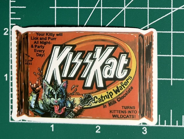 KIZZ KAT - Matte - Kit Kat Chocolate Bar Parody - Vinyl Decal Sticker ...