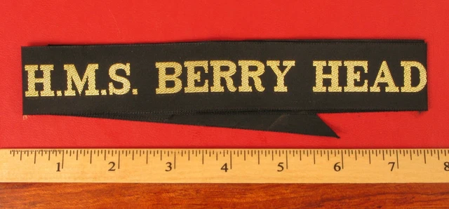 BANDE CHAPEAU BRODÉE De La Marine Royale Britannique De La Guerre ...