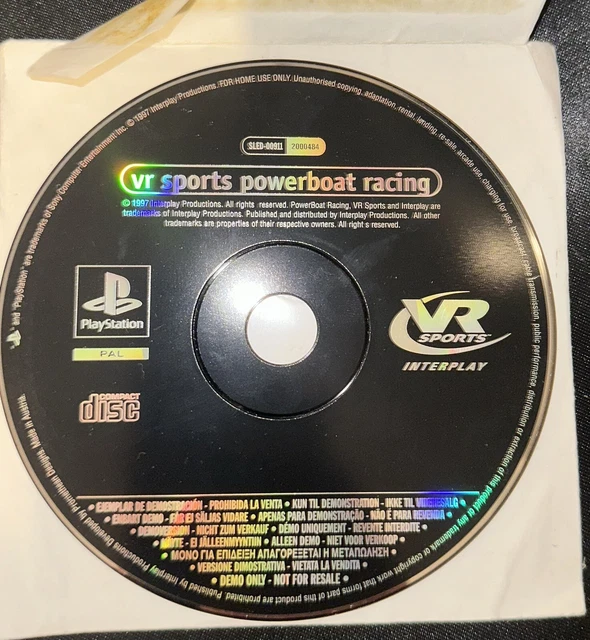 VR SPORTS POWERBOAT Racing PSX PS1 Playstation 1 TESTED £3.98 - PicClick UK