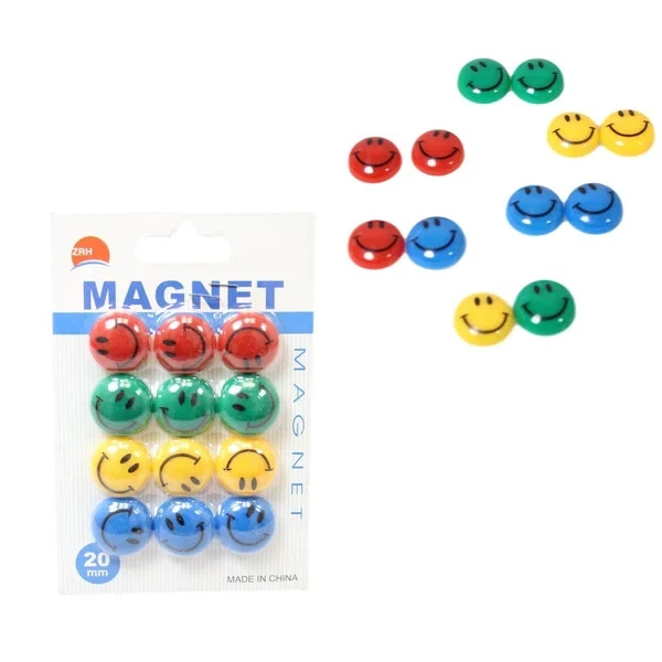 SMILEY FACE FRIDGE Magnets Memo Magnet Whiteboard Notice Board Magnet £ ...