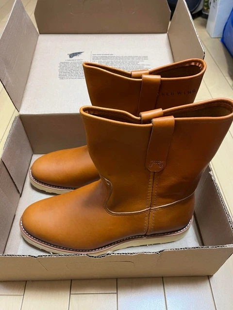 RED WING 9866 Irish Setter 9" Pecos Boots Gold Russet Brown Leather Men ...