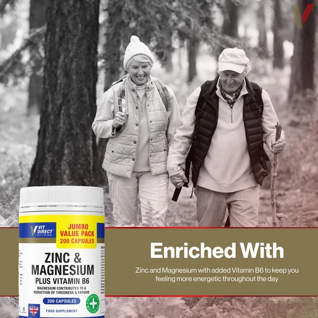 VIT DIRECT - Zinc and Magnesium Supplements with 200 count (Pack of 1 ...