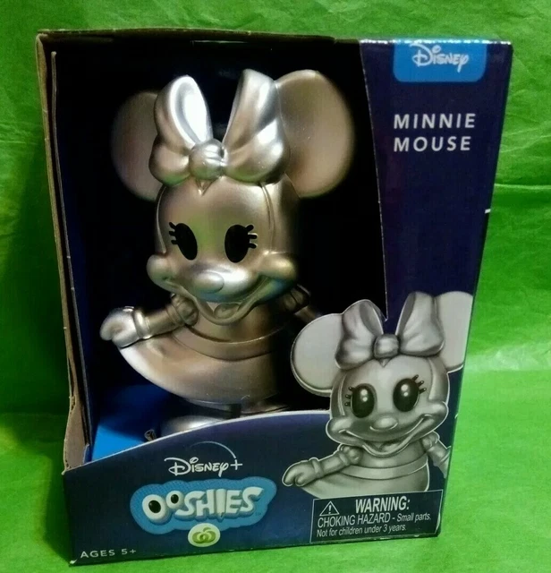 DISNEY+ OOSHIES LARGE Boxed Silver Minnie MOUSE Woolworths Disney Plus ...