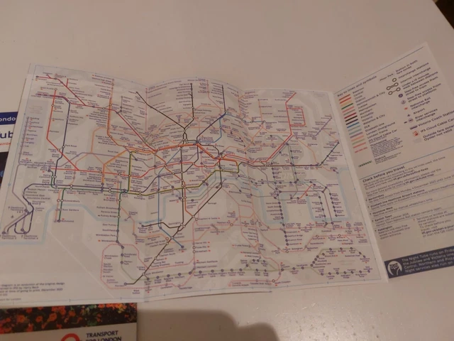 LONDON UNDERGROUND TFL Tube Map - NEW December 2023 - 3 Pack £3.50 ...