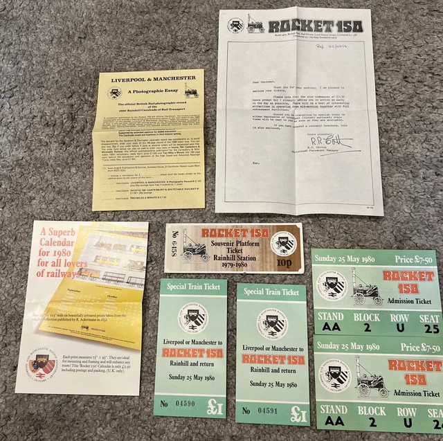 ROCKET 150 LIVERPOOL & Manchester Railway Anniversary 25th May 1980 ...