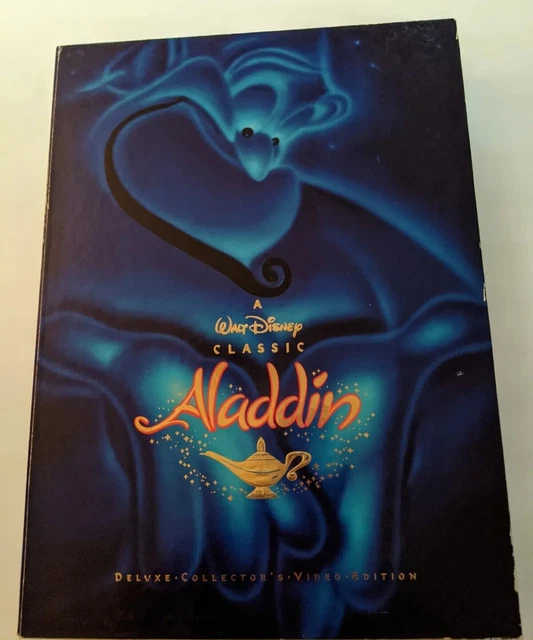 ALADDIN DELUXE COLLECTOR’S Video Edition Box Set VHS CD Walt Disney ...