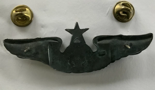 USAF SENIOR AIR Crew Insignia Badge 3" Wings - Stamped S21 $60.00 ...