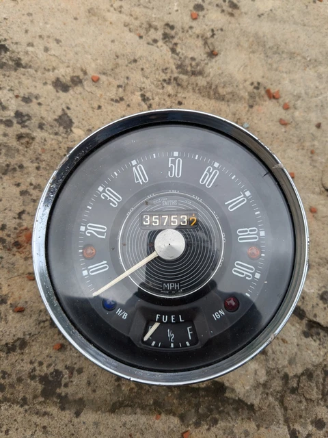 RARE VINTAGE SMITHS Classic Mini MK1 90mph Speedometer Speedo SN4417/00 ...