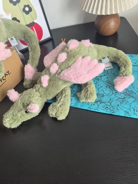 HOT JELLYCAT MALACHY Dragon Plush Toy Matcha Dragon Dolls With Tag ...