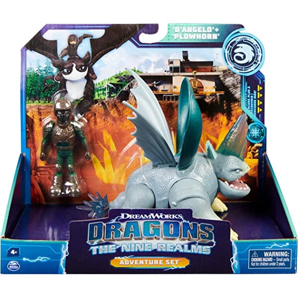 DREAMWORKS DRAGONS THE Nine Realms Adventure Set D'Angelo & Plowhorn ...