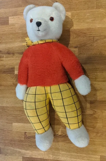 LARGE VINTAGE RUPERT Bear Soft Toy Teddy - Tebro £24.90 - PicClick UK