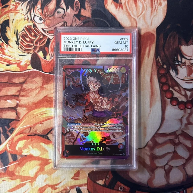 MONKEY D. LUFFY ST10-002 L The Three Captains Deck PSA 10 Alt Art One ...