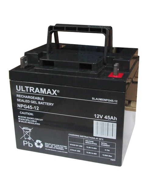TWO X ULTRAMAX 45ah (42ah) | HEAVY DUTY MOBILITY BATTERIES for TGA ...
