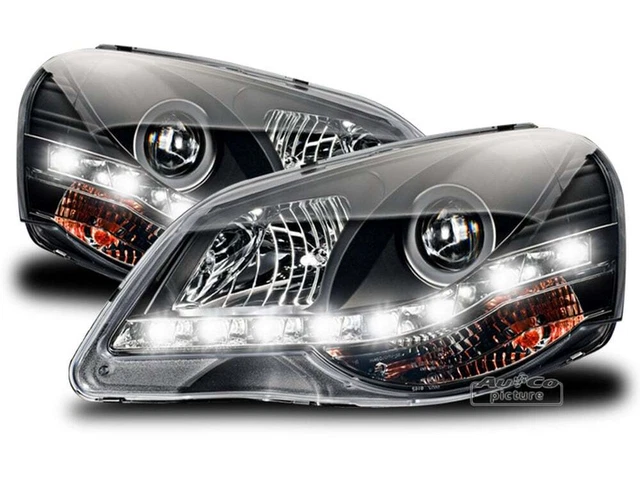 SCHEINWERFER LED TAGFAHRLICHT Optik for VW POLO 9N3 2005-2009 Daylight ...