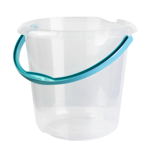 KEEEPER EIMER INTEGRIERTER Mess-Skala ergonomischem Griff, 10L, Mika Transparent EUR 13,99 ...