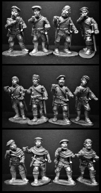 28MM RENAISSANCE SCOTTISH Pike figures x12 - Pinkie Flodden Tudor £27. ...