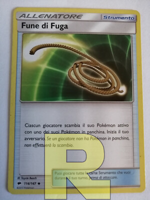 FUNE DI FUGA / Escape Rope ® 114/147 ® Reverse Holo Foil ® Pokemon ...