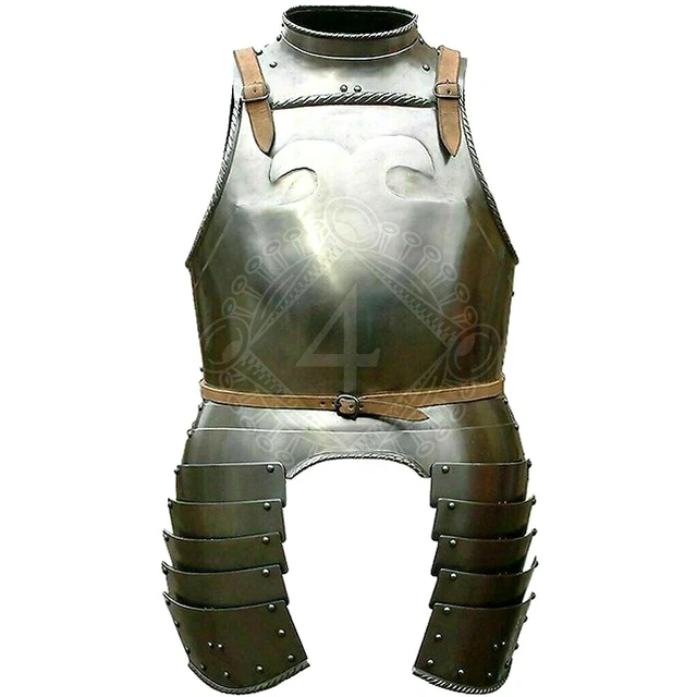 MÉDIÉVALE DEMI ARMOR Wearable Métal Solide Plaque Poitrine Knight Buste ...