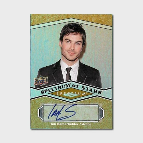 IAN SOMERHALDER CARD Autograph Vampire Diaries Spectrum of Stars Signed ...