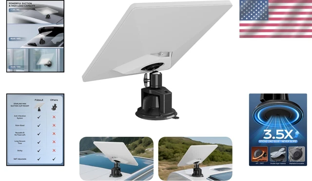 STARLINK MINI SUCTION Cup Mount - 3.5X Grip & Anti-Shake Stability for ...
