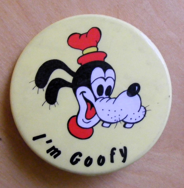 VINTAGE DISNEY I'M GOOFY METAL PIN BADGE 1970/80s 5.6 cm £4.99 ...