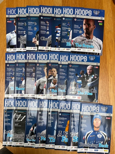 QPR HOME PROGRAMMES 2009-10 - 22 programmes £29.99 - PicClick UK