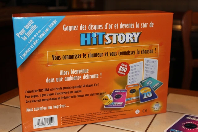 HIT STORY LE jeu des Chansons Un jeu BD2 Games As d'Or 2002 + de 800 ...