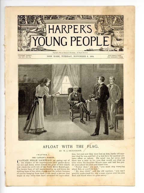 HARPER'S YOUNG PEOPLE Magazine Vol. 16 #784 FR/GD 1.5 1894 £28.17 ...