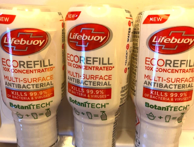 LIFEBUOY MULTI-SURFACE ANTIBACTERIAL Eco Refill Spray/3 x70ml/w ...
