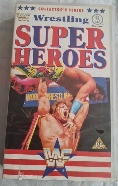 WWF WRESTLING SUPER Heroes VHS Vintage Silver Vision Ultimate Warrior ...