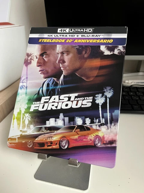 FAST AND FURIOUS Steelbook 20th Anniversario (Blu Ray, 4K.) **FUORI ...
