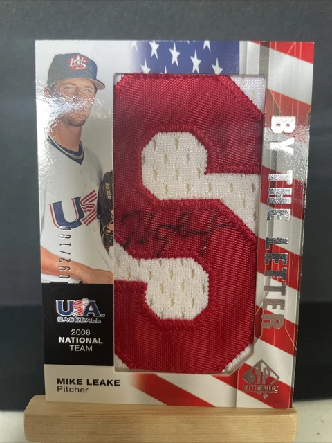 PATCH MIKE LEAKE 2008 Usa Sp Authentique Par La Lettre « S » Auto Prospect 92/180 EUR 22,06 ...
