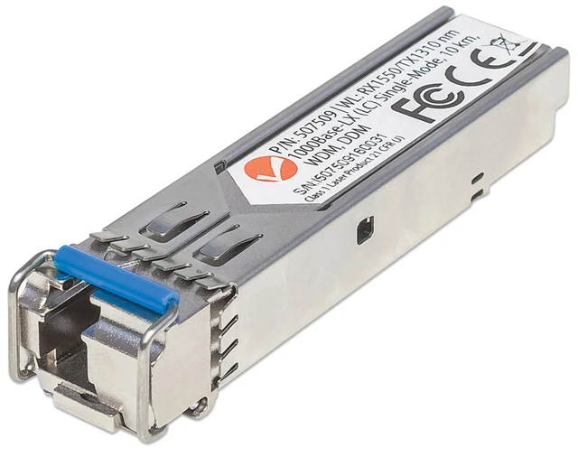 INTELLINET GIGABIT FIBER WDM Bi-Directional SFP Optical Transceiver ...