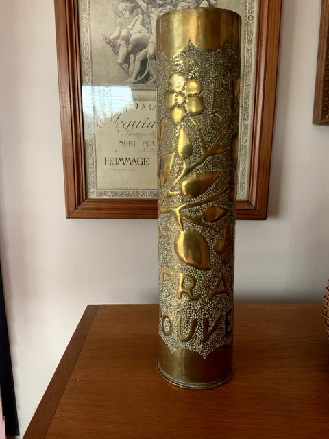 ARTISANAT DE TRANCHÉES 1914/1918-Douille d'obus-WWI French army trench ...