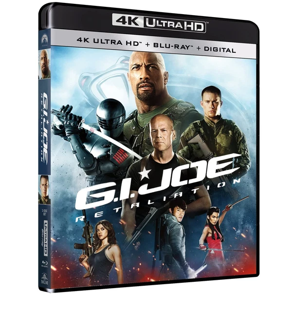 GI JOE RETALIATION (4K UHD Blu-ray) Dwayne Johnson Bruce Willis (US ...