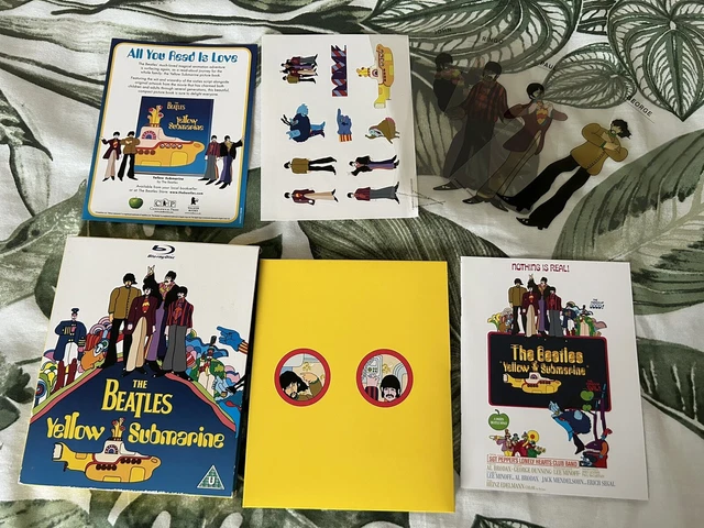 THE BEATLES - Yellow Submarine UK Blu ray OOP Booklet, Stickers And ...