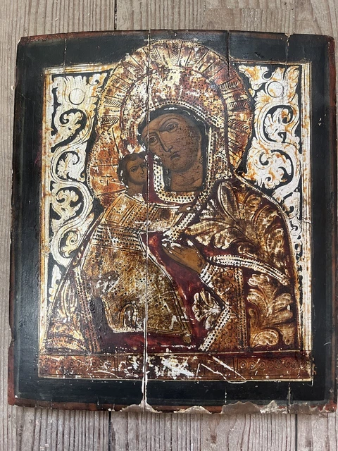 ICÔNE RUSSE ANCIENNE Orthodoxe EUR 450,00 - PicClick FR