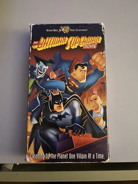 THE BATMAN SUPERMAN Movie Animated VHS WB 1998 DC Comics, Normal Wear On Box £4.56 - PicClick UK