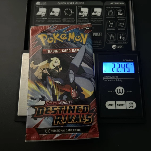 (VERY HEAVY) 22.45G Pokemon TCG Destined Rivals Booster Pack (SEALED) £ ...