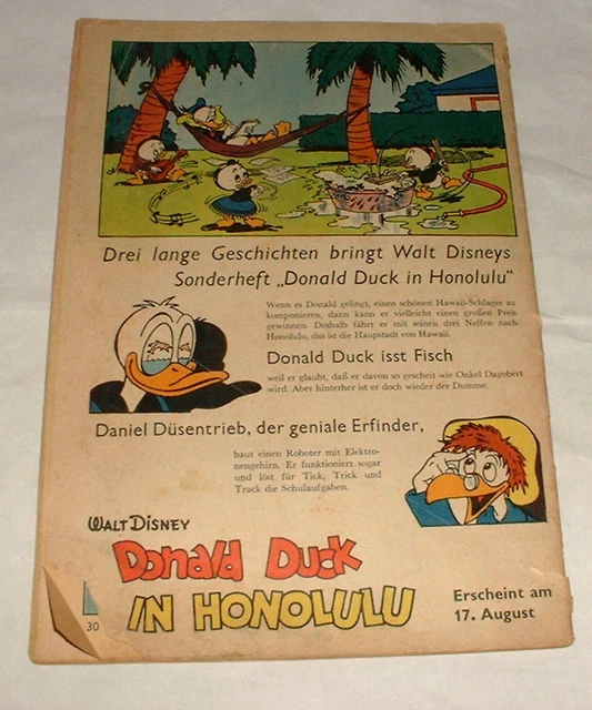 MICKEY MOUSE 1955 Walt Disney Micky Maus Comic deutsche Ausgabe mit ...