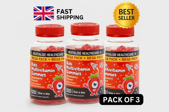 REVITALISE HEALTHCARE KIDS Multivitamin Gummies 120s (Pack Of 3 ...