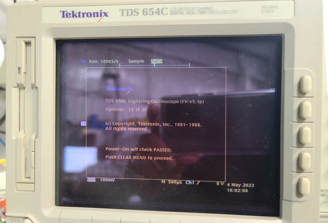 TEKTRONIX TDS 654C Color 4 Channel 500 MHz Digital Real-Time Oscilloscope 5 GS/s $800.00 ...