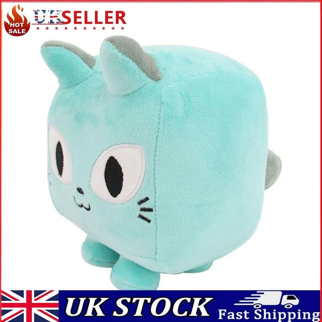 SQUARE CAT PLUSH Toy Cute Animal Stuffed Doll Kids Children Fans ...