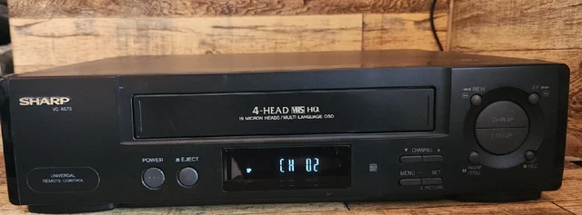 SHARP VC-A573U 4-HEAD VHS Player/ Recorder VHS VCR Tested No Remote £80 ... SHARP VC-A573U 4-HEAD VHS Player/ Recorder VHS VCR Tested No Remote £80 ...