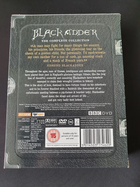 BLACKADDER THE COMPLETE Collection DVD Boxset Limited Edition BBC ...