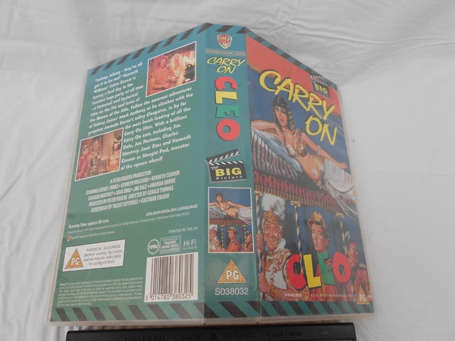 WARNER HOME VIDEO carry on Cleo (pg) vhs tape used £4.25 - PicClick UK