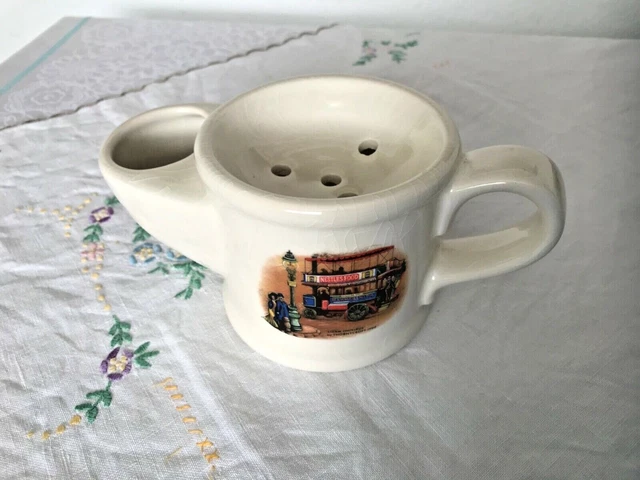 VINTAGE SHAVING MUG by Wade Pottery Thornycroft Victorian Omnibus Steam ...