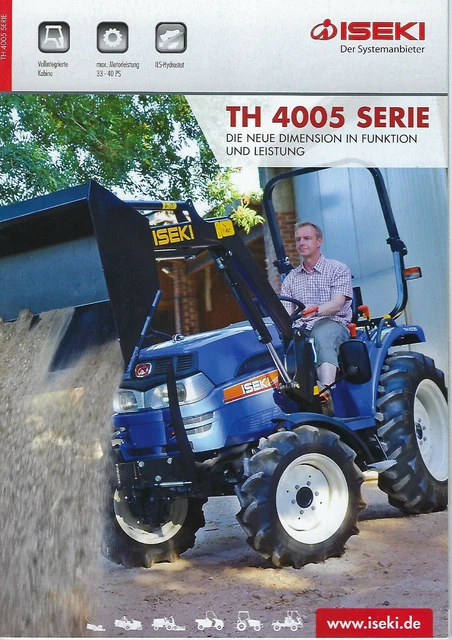 ISEKI TH 4005 Serie 2012 Schlepper Prospekt EUR 1,00 - PicClick DE