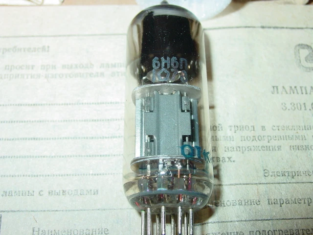 6N6P = 6Н6П Russian NOS tubes, military OTK stamp (1pc) £5.00 - PicClick UK